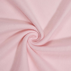 Solid Polar Fleece Fabric Anti-Pill 60" Wide by The Yard Many Colors (Pink)