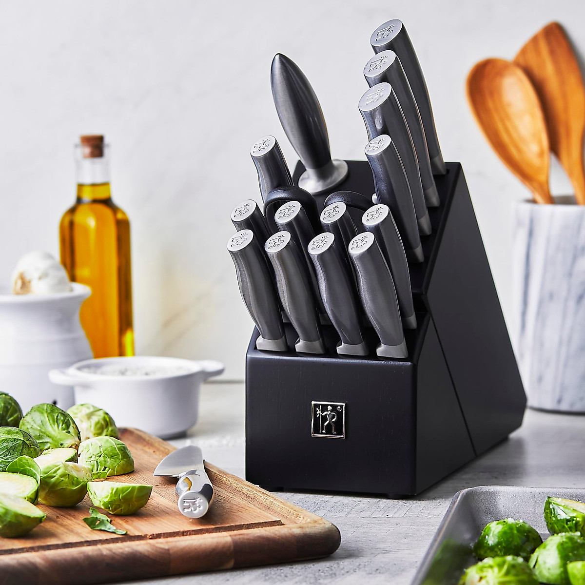 HENCKELS Graphite 17-pc Knife Block Set