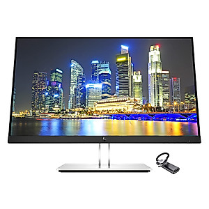 HP EliteDisplay E24 G4 24 Inch IPS FHD Multi-Device Monitor Bundle with Blue Light Filter, HDMI, DisplayPort, HDMI to USB-C Adapter, Compatible with MacBook, MacBook Pro, MacBook Air, iPad and iPhone