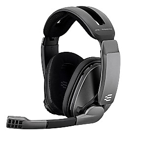 EPOS GSP 370 Wireless Gaming Headset, Black (Renewed)