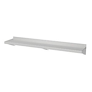 Sunrise Commercial 430 Stainless Steel Kitchen Wall Shelf, NSF Certificated, Wall Mounted, Solid Shelving for Restaurants, Bars & Hotels (12" x 60")