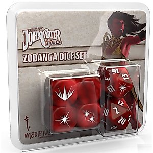 Modiphius John Carter of Mars: Zodanga Dice Set (Set of 6 Custom Dice)