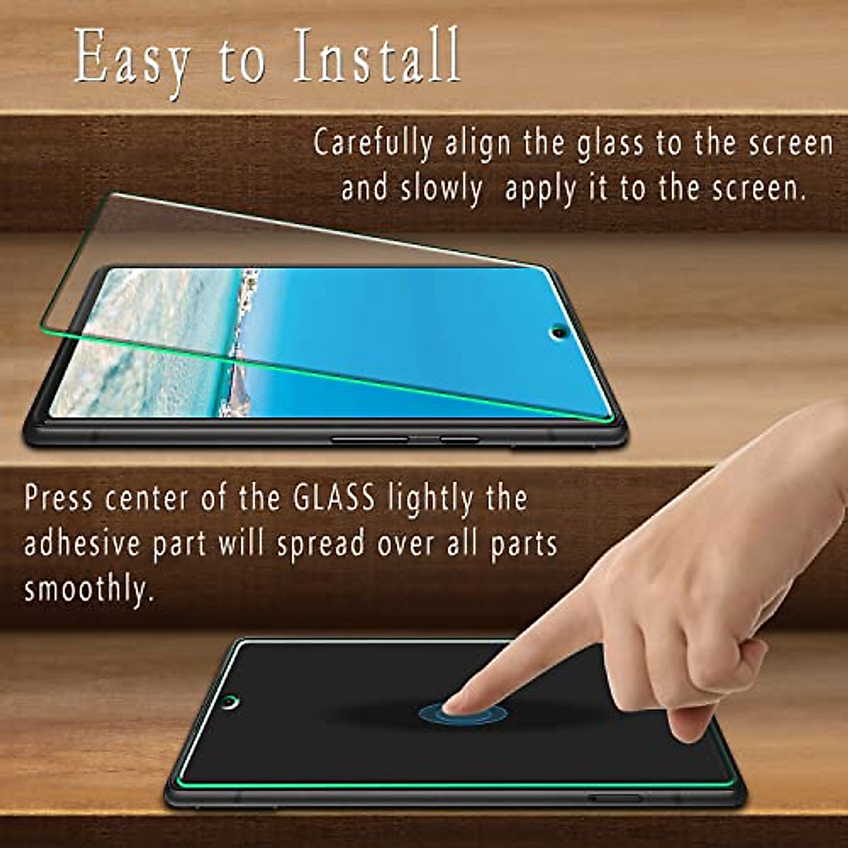 HPTech (2 Pack) Designed for Google Pixel 6a 5G Tempered Glass Screen Protector, Anti Scratch, Bubble Free, Case Friendly