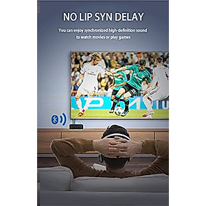 Bysimilai Bluetooth 5.0 Transmitter for TV/PC to Wireless Headphone, Digital Optical Bluetooth Audio Adapter aptX Low Latency, HD Sound (Optical, 3.5mm AUX, Coaxial, TF Card) -Type C Power Supply