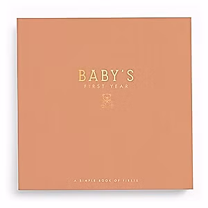 Lucy Darling Baby Memory Book, Luxury Baby First Year Book & Photo Album for Baby Boy/Girl, Keepsake Baby Books & Journals, Gender Neutral Memories & Milestone Book, Pregnancy Gift - Teddy Bears