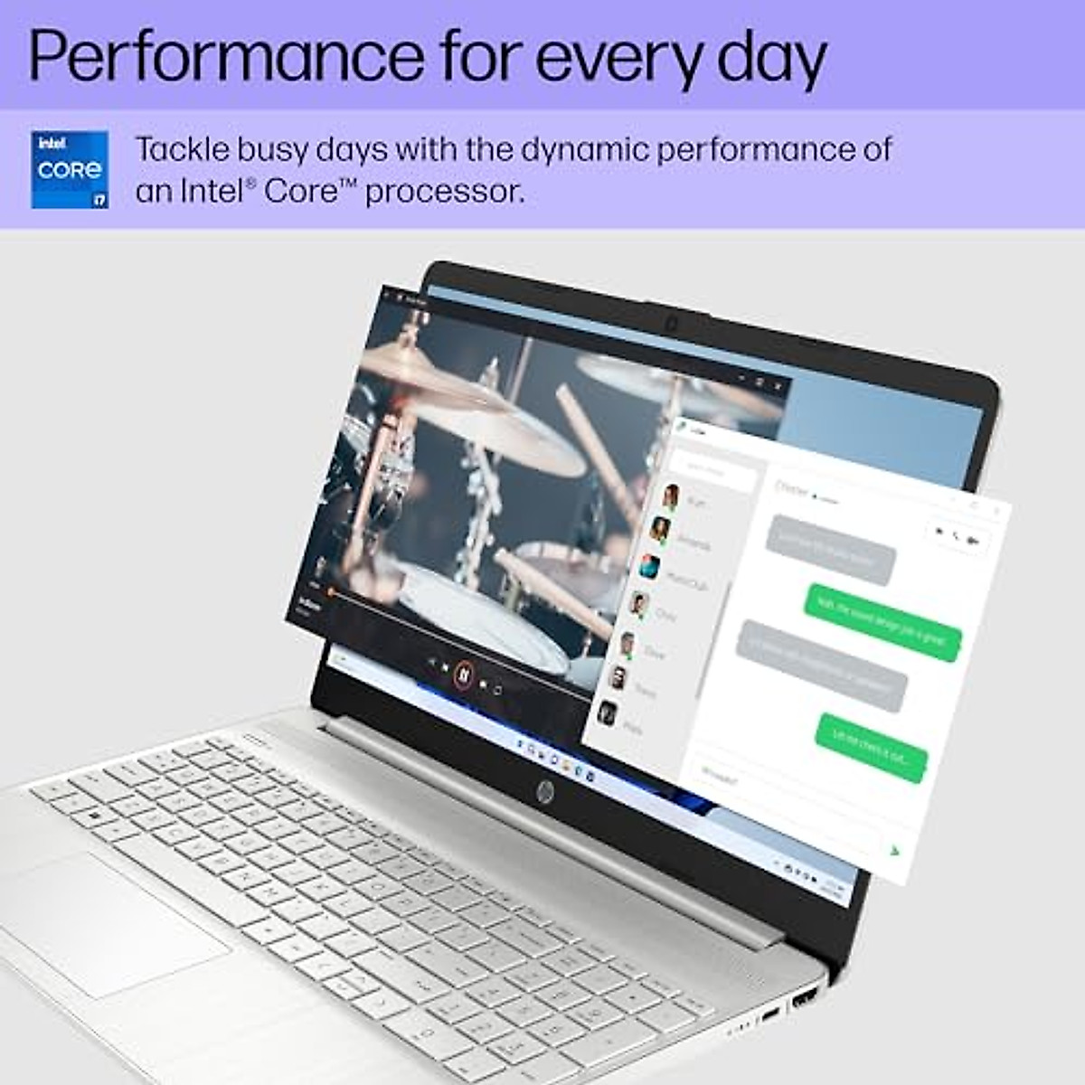 HP Laptop 15-dy2718nr, 11th Generation Intel® Core™ i7-1165G7, Intel® Iris® Xe Graphics, 12 GB DDR4, (15-dy2718nr, silver)