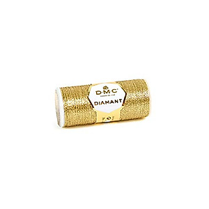 DMC Diamant Metallic Needlework Thread, 38.2-Yard, Light Gold