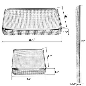 Flying Insect Screen for RV Refrigerator Vents, RV Water Heater Screen,RV Furnace Bug Screen for Camper Vents