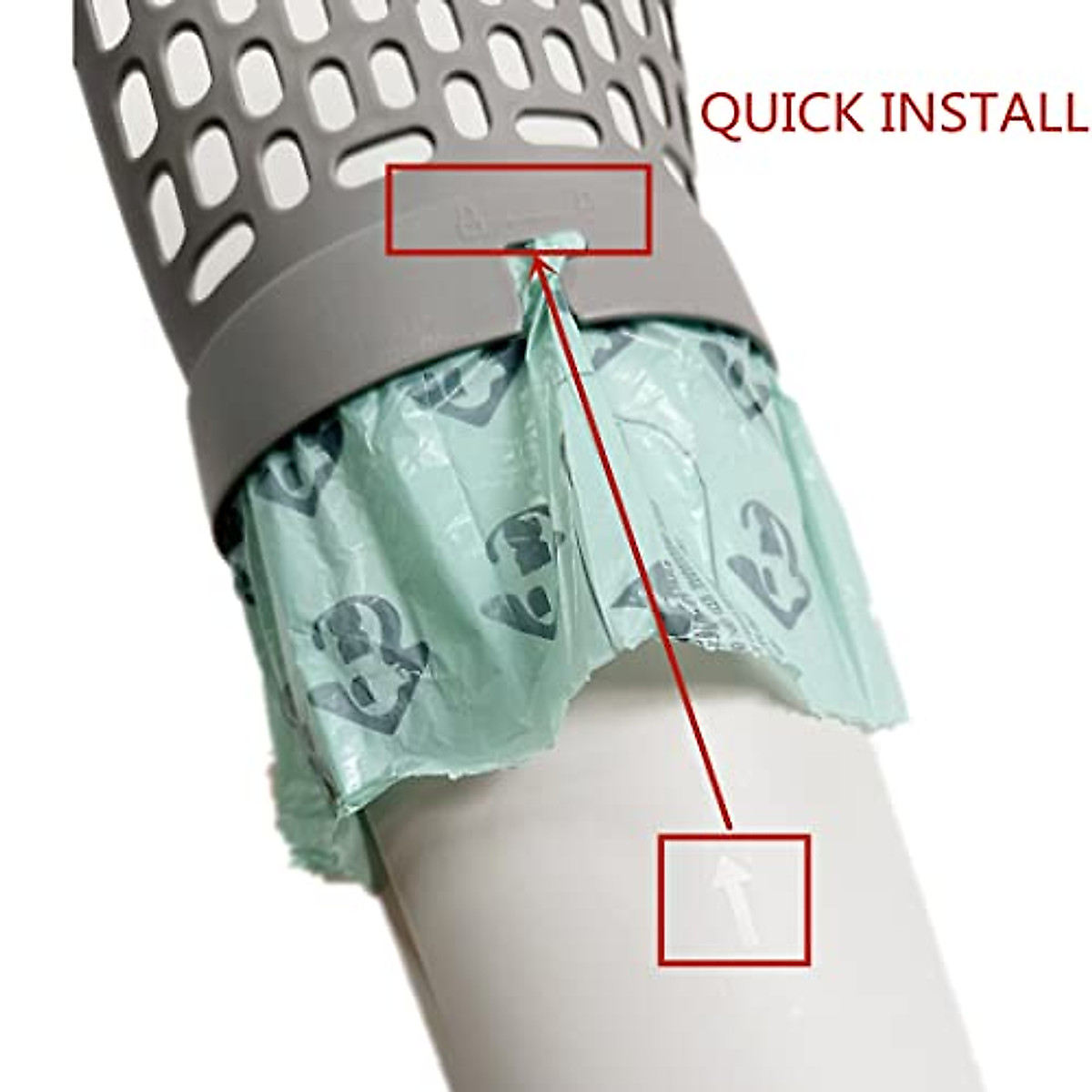 petizer Premium Cat Litter Scoop with 90 Count Refill Bags, Integrated Detachable Deep Cat Litter Shovel with Waste Container, Cat Litter Disposal System