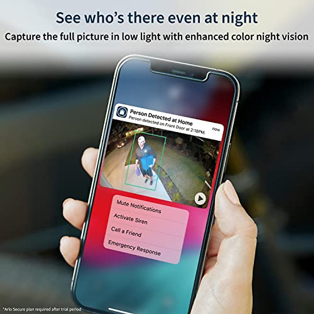 Arlo Ultra 2 Spotlight Camera - 2 Camera Security System - Wireless, 4K Video & HDR, Color Night Vision, 2 Way Audio, Wire-Free, 180º View, White - VMS5240-200NAS