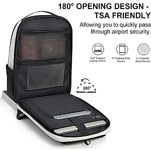 Hanke Carry on Backpack Casual Travel Backpack Waterproof College Schoolbag 15.6'' Laptop Rucksack Weekender Bag Daypack