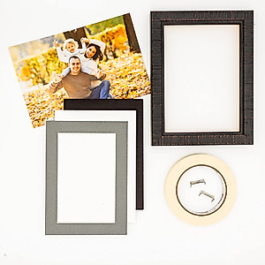 16x20 Mat Bevel Cut for 12x18 Photos - Acid Free Mid Grey Precut Matboard - for Pictures, Photos, Framing - 4-ply Thickness