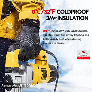 Vgo... NGG X1 Seamless Utility Gloves,Safety Work Gloves,Knuckle Impacted Mechanic Gloves(Size M,Black,TP1105)