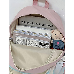 irLocy Y2K Backpack Cute Aesthetic Backpack Preppy Backpack Aesthetic Supplies Cute Kawaii Backpack Y2K Accessories (black)