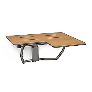 Seachrome 32" x 22.5” Teak Reversible Folding Transfer Tub/Shower Seat, ADA Compliant