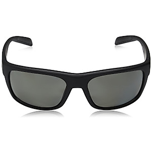 Native Eyewear Ashdown Rectangular Sunglasses, Matte Black/Grey Polarized, 58 mm