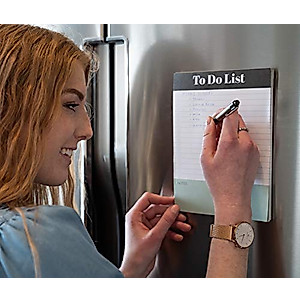 To Do List Notepad by Sweetzer & Orange - Magnetic Notepad Planners - Easy to Read Daily Todo Check Lists, Grocery Checklist, Daily Schedule Note Pad and More! Daily Task Planning Pad and List Maker