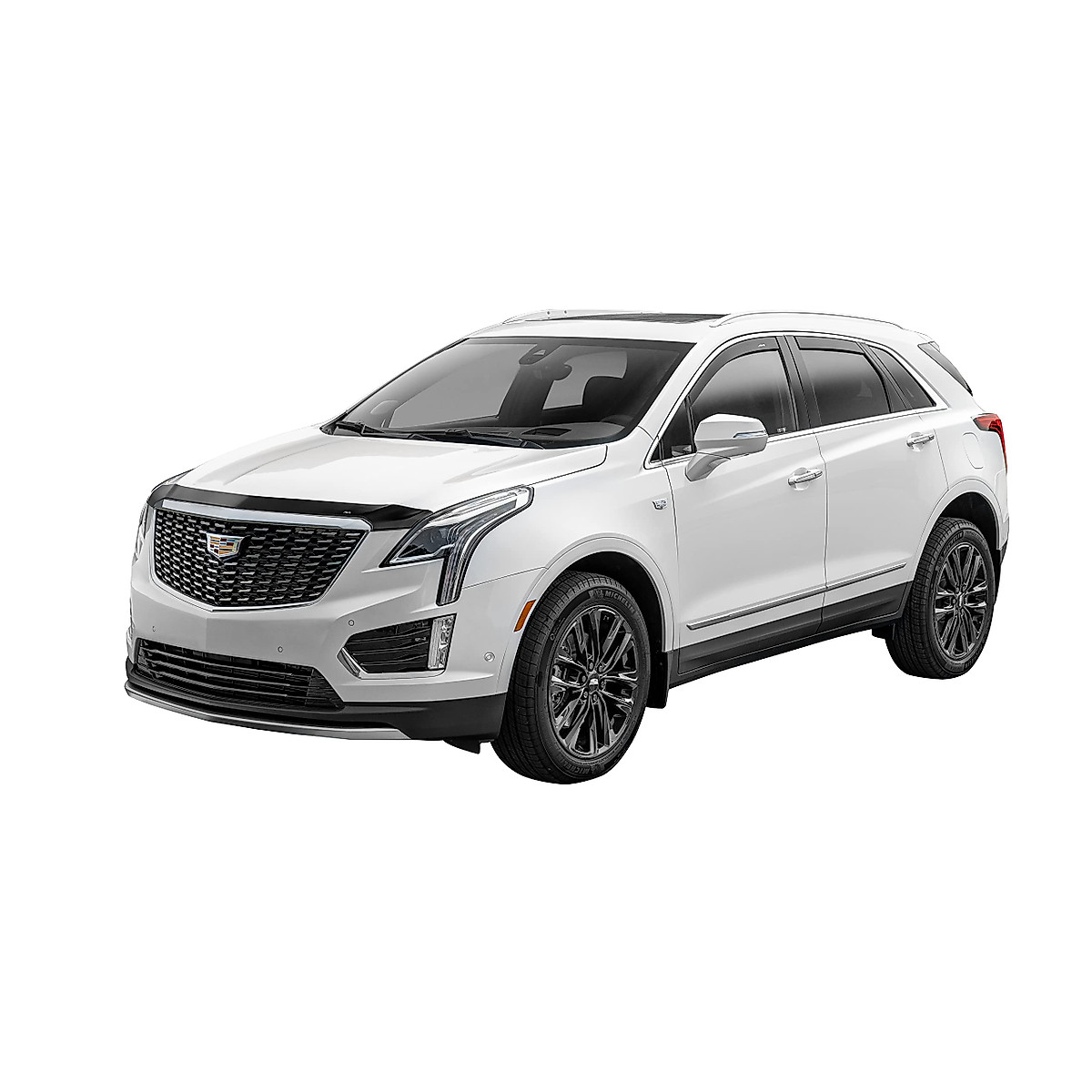 Auto Ventshade [AVS] Low Profile Ventvisor / Rain Guards | Smoke Color, 6 pc | 896005 | Fits 2008 - 2011 Subaru Impreza Hatchback (Includes WRX & STI)/Outback Sport Hatchback