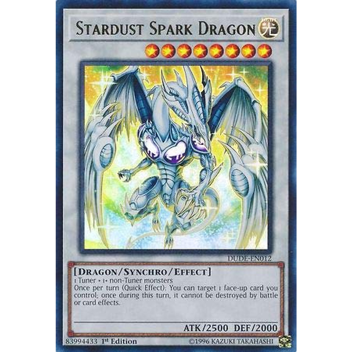Yu-Gi-Oh! - Stardust Spark Dragon - DUDE-EN012 - Ultra Rare - 1st Edition - Duel Devastator