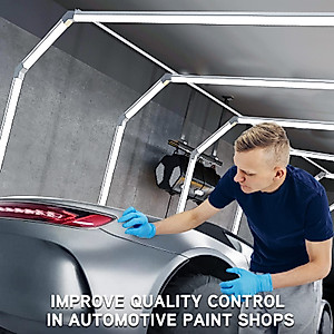 GOSLARLIT LED Tunnel Lighting, Car Detailing Tunnel for Car Care,Inflatable 6500k,110-120lm/v