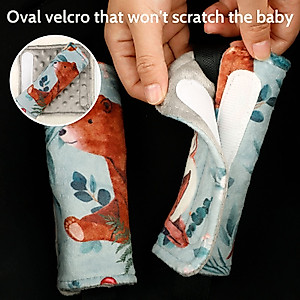 TANOFAR Baby Car Seat Cover & Infant Car Seat Insert and Strap Covers, Fit for Car Seats, Stroller, Bouncers, Woodland Animal