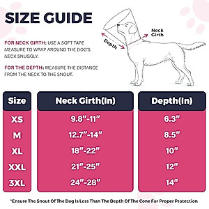 Ejona's furryfamily - Comfy Adjustable Dog & Cat Cone - Soft Dog Cone Collar Alternative After Surgery Large, Medium, Small - Dog Recovery Collar, M