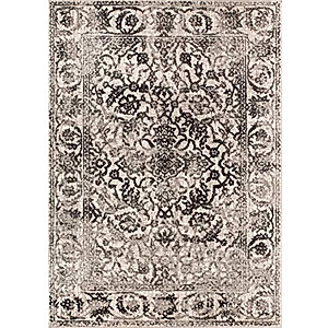 Well Woven Sydney Vintage Sheffield Grey Traditional Oriental Distressed Area Rug 3'3" x 4'7"