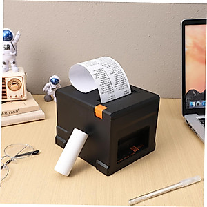 CHILDWEET Black Thermal Paper Printer Abs Thermal Pos Printer Pos Printer Receipt Printer