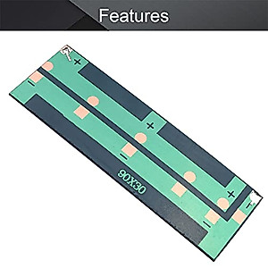 Fielect 5.5V 50MA Polycrystalline Mini Power Small Solar Panel Module DIY for Light Toys Charger 90x30mm，1Pcs