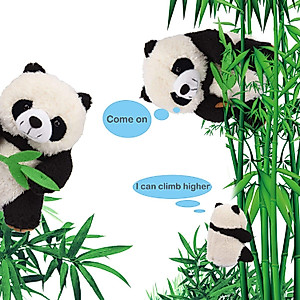 Qwifyu Talking Panda, Repeats What You Say Plush Animal Toy Buddy Panda for Boys Girls Kids Gift