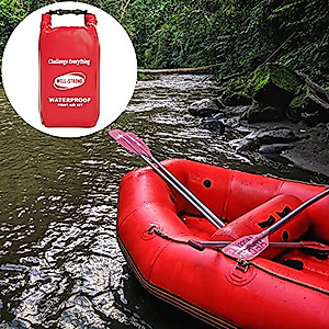 WELL-STRONG Waterproof First Aid Kit Roll Top Boat Emergency Kit with Waterproof Contents for Fishing Kayaking Boating Swimming Camping Rafting Beach Red
