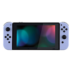 eXtremeRate DIY Replacement Shell Buttons for Nintendo Switch & Switch OLED, Light Violet Custom Housing Case with Full Set Button for Joycon Handheld Controller [Only The Shell, NOT The Joycon]