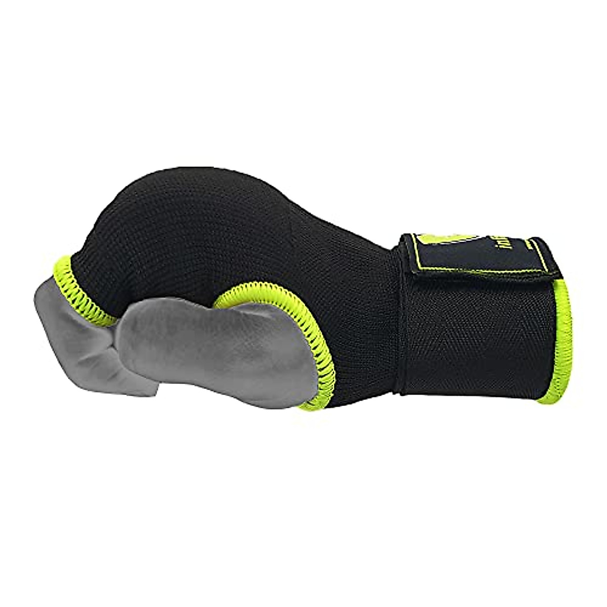 INFINIX SPORTS Boxing Hand Wraps Inner Gel Gloves for Punching, Elasticated Padded Bandages Under Mitts Quick Wraps Men & Women, Fist Protector, Great for MMA Training (Fluorescent, Small/Medium)