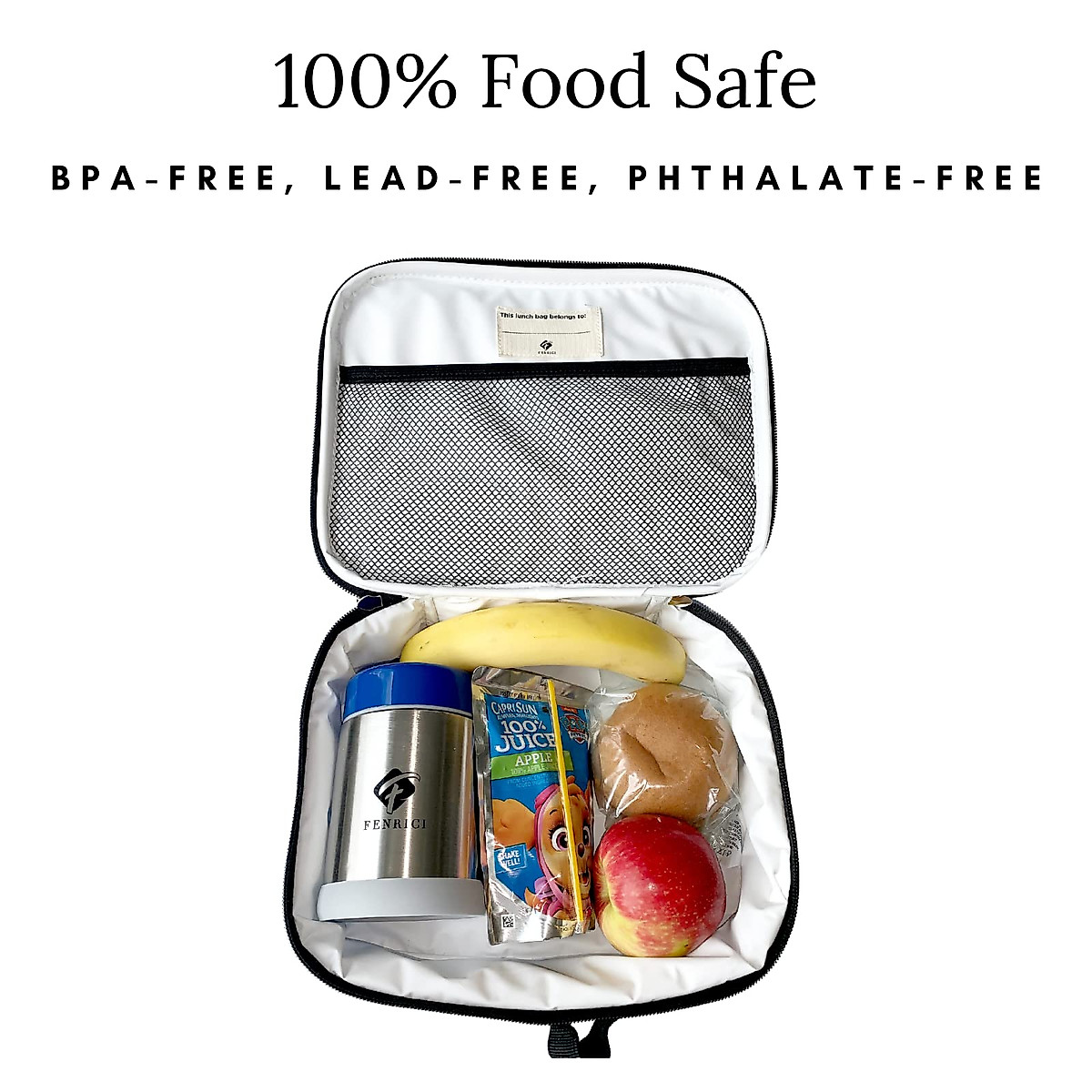 Fenrici Adaptive Backpack and Lunch Box Bundle (Blue Galaxy)