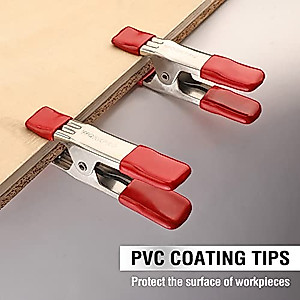 WORKPRO 20-Piece Steel Spring Clamp Set, 15pc 3/4" clamps, 5pc 1" clamps for Wood Working, DIY, Photo Studio Backdrops Backgrounds, W001401A