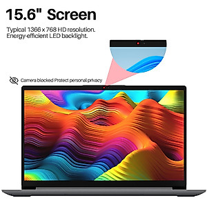 Lenovo 2023 Newest 15.6" Ideapad 1 Laptop, AMD Athlon Dual-Core Processor, 4GB RAM, 128GB PCIe SSD, HD Anti-Glare Display, Bluetooth,WiFi,HDMI,Webcam, Windows 11 Home in S Mode, Bundle with JAWFOAL