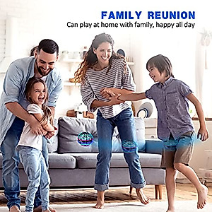 Flying Orb Ball Toys Soaring Hover Pro Boomerang Spinner Hand Controlled Mini Drone Globe Shape Spinning, Safe for Adults Kids Indoor Outdoor by Lematrix (Black)