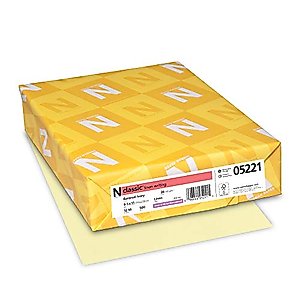 Neenah Paper 05221 Classic Linen Writing Paper, Baronial Ivory, 8-1/2x11, 24-lb., 500 Sheets/Ream, 8 1/2 in X 11 in