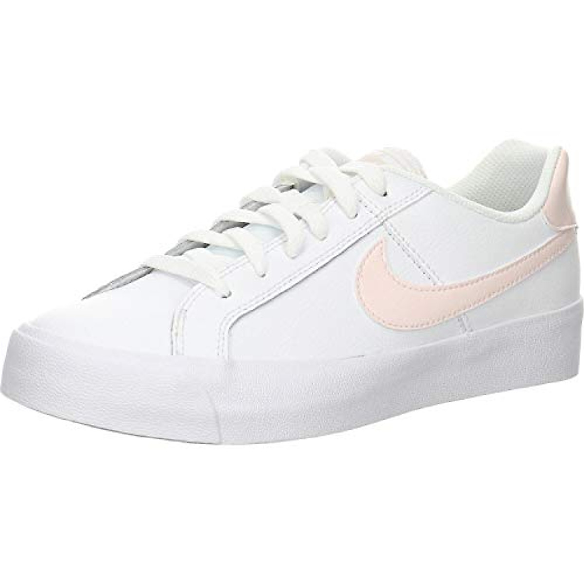 Nike Women's Court Royale AC Sneaker, White/Light Soft Pink, 8 Regular US