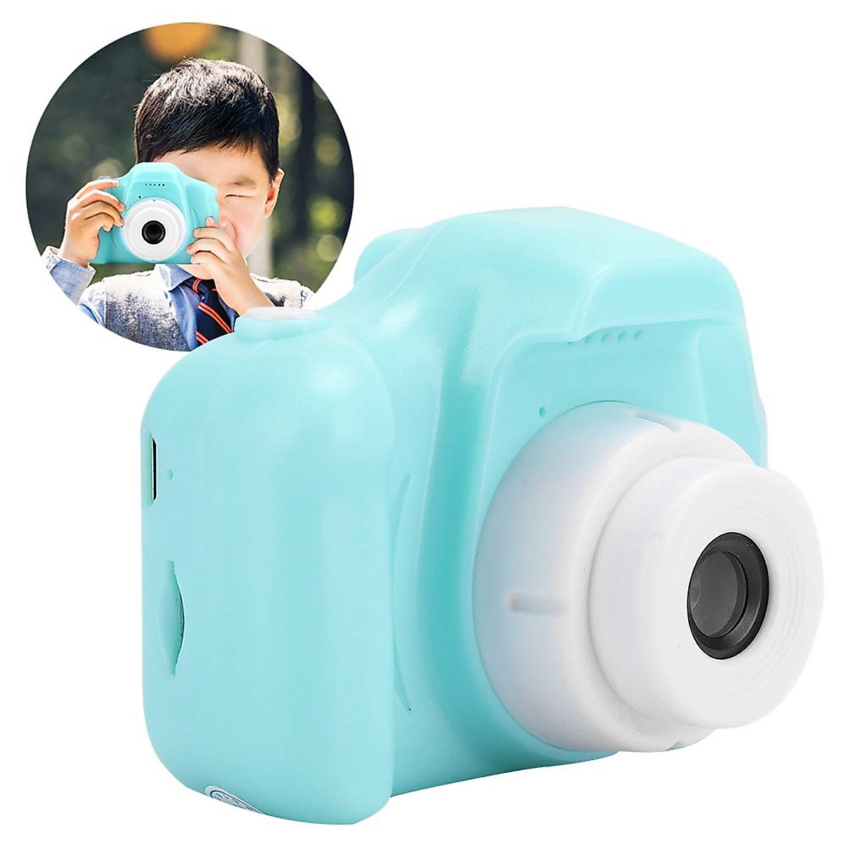 Kids Camera, Digital Camera Gifts Portable Selfie Camera Camera Toy 32GB Card with 2.0in TFT Color Screen for Children for Girls Age 3-9 for Kid(Green)