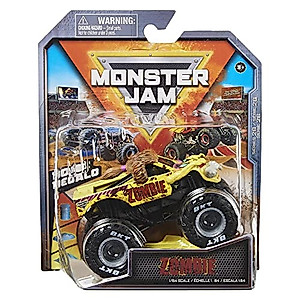 Monster Jam 2022 Spin Master 1:64 Diecast Truck with Bonus Accessory: World Finals Zombie