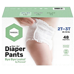 Parasol Clear+Dry Natural Disposable Diaper Pants