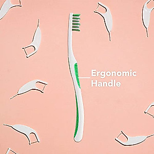 Platypus Orthodontic Toothbrush for Braces | Soft Bristle Braces Toothbrush for Adults & Kids | Angled Bristles for Better Access Around Brackets and Archwires, Comfort Silicone Grip | 2 Count