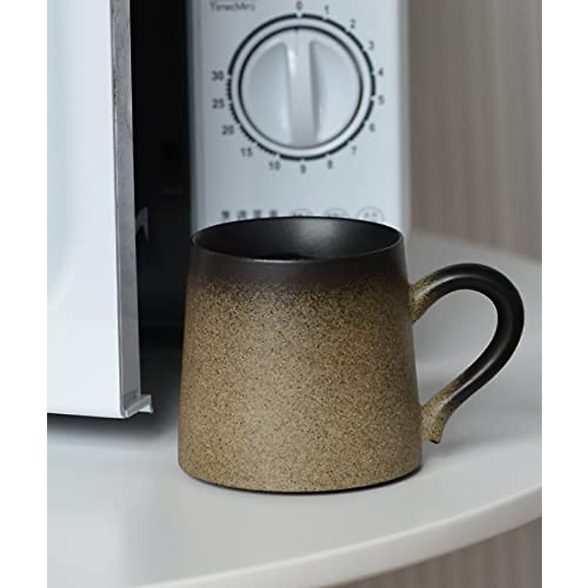 SHANYANTAOCI Chinese style Ceramic Coffee Cup，12 oz Coffee Mug Ceramic Cup Frosted and Matte, Unique Tea Mug for Home and Office, Modern Drinking Cup Water, Original Gifts for Birthday and Christmas