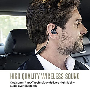 MEE audio BTN 2-Pin Bluetooth Wireless Adapter Cable with Qualcomm aptX for Massdrop and Other 2-pin in-Ear Monitors