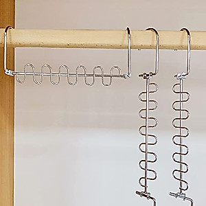 Ismeally Metal Clothes Magic Hangers Closet Wardrobe Space Saving Hangers Organizer Cascading Hangers (5Pcs)