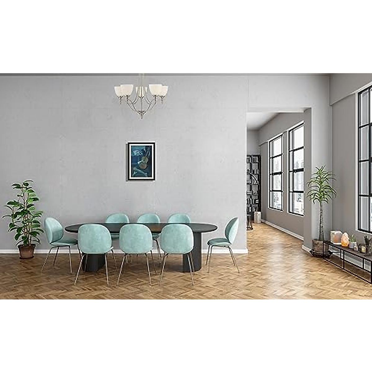 3D Print simulation hand painted texture on canvas painting Framed 3D Giclee Print Wall Art Textured. Pablo Picasso Famous classic The Old Guitarist. Home Decoration UNIQUE INNOVATION Patent pending