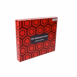 The Authentic Role-Playing Game Board by Hexers, Mat Alternative, Compatible with Dungeons and Dragons D&D DND Pathfinder RPG, 27x23 inches, 1 inch Square and Hexes Battle Grid, Foldable & Dry Erase