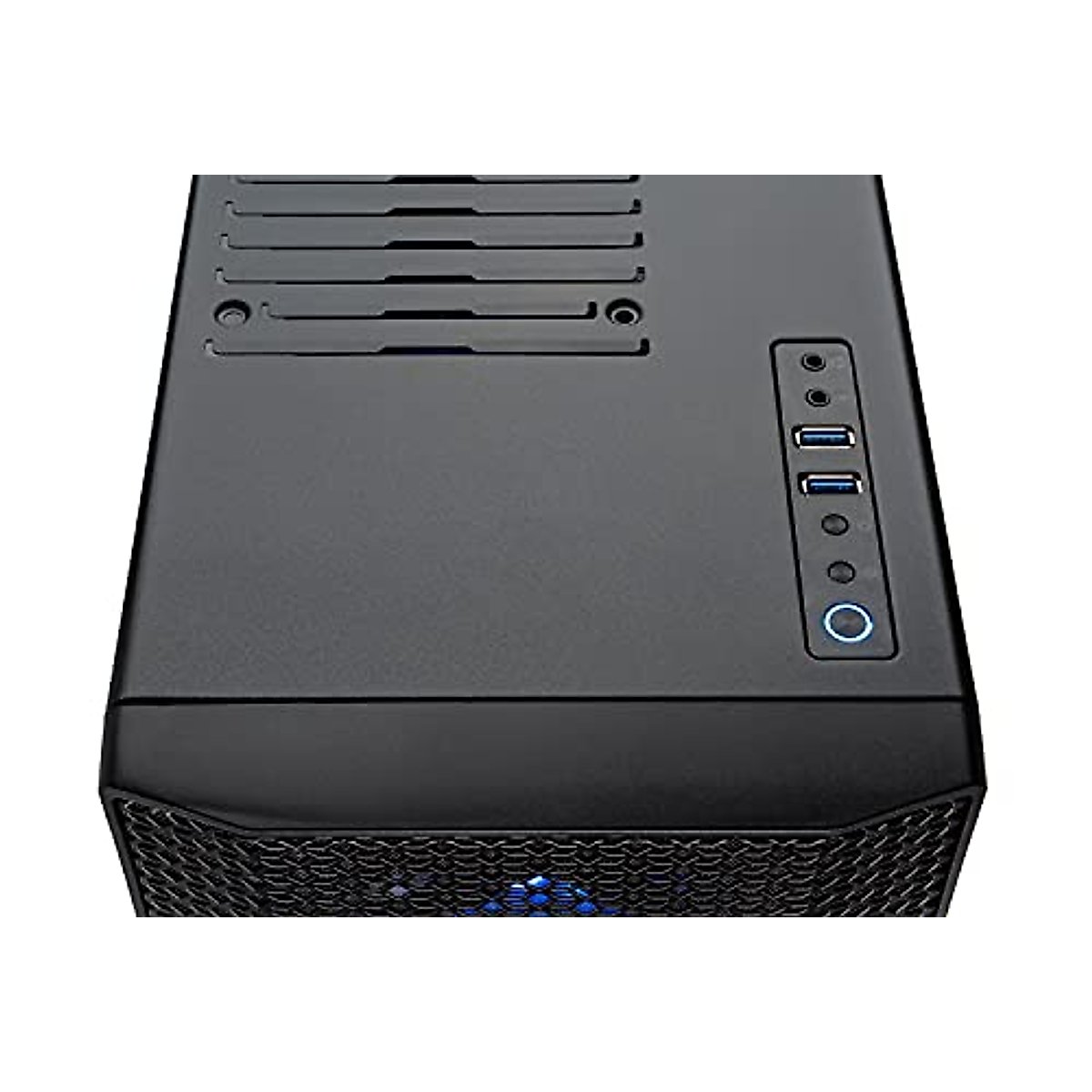 Skytech Gaming Blaze 3.0 Gaming PC Desktop – AMD Ryzen 5 3600 3.6GHz, RTX 3060 Ti 8G GDDR6, 1TB NVMe, 16G DDR4 3000, 600W Gold PSU, AC Wi-Fi, Windows 10 Home 64-bit, Black