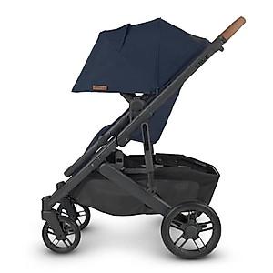 Cruz V2 Stroller - NOA (Navy/Carbon/Saddle Leather) + MESA MAX - NOA (Navy Melange)